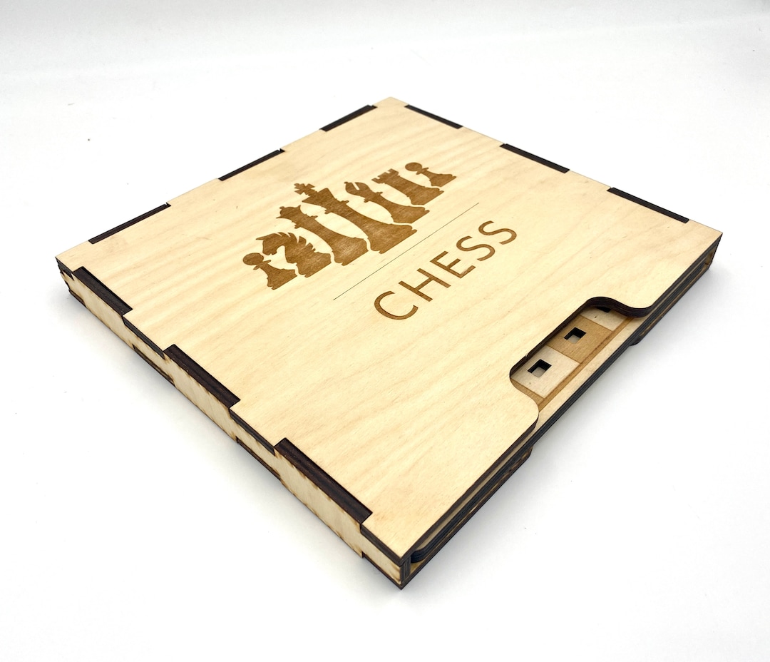 Brand New Handmade Chess Set Solid Baltic Wood Board Laser Cut Original ...