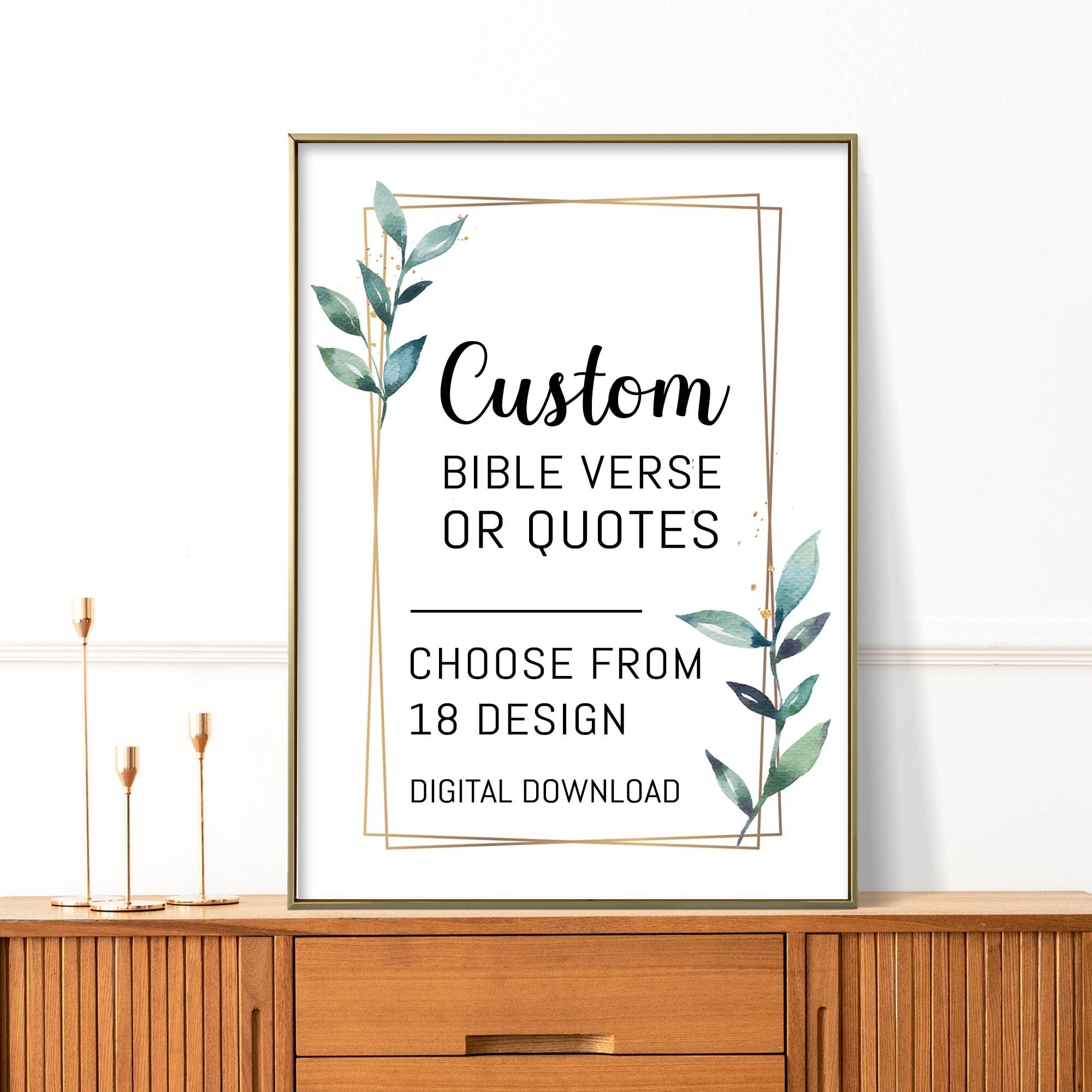 Personalized Bible Verse Printable Custom Scripture Digital File ...