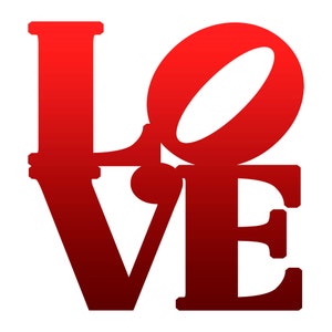 Love Wall Art Print Love Printable Poster Trendy Love Download Red Love ...