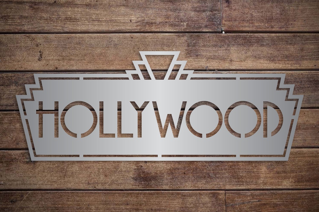 Retro HOLLYWOOD Home Theater Metal Sign - Home Theater Decor - Movies ...