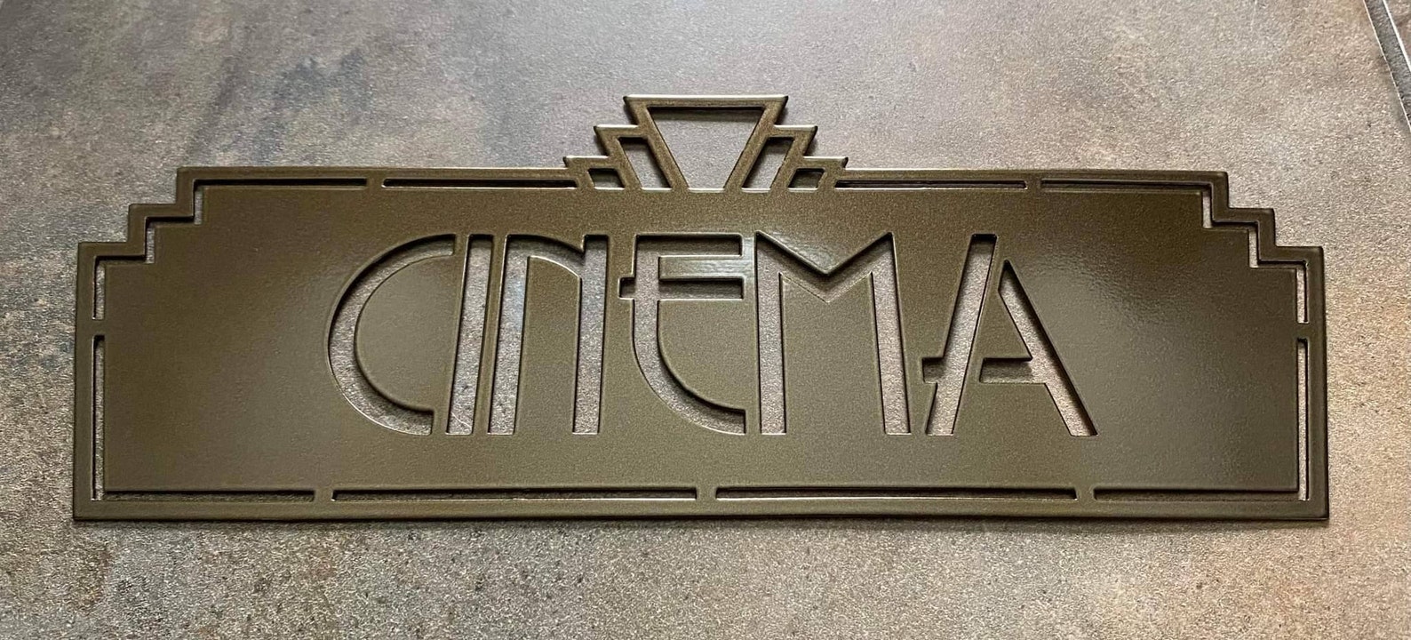 Retro Theater CINEMA Metal Sign Home Theater Decor Movies | Etsy