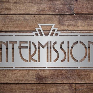 Retro Intermission Theater Metal Sign - Custom Home Cinema Decor - Etsy