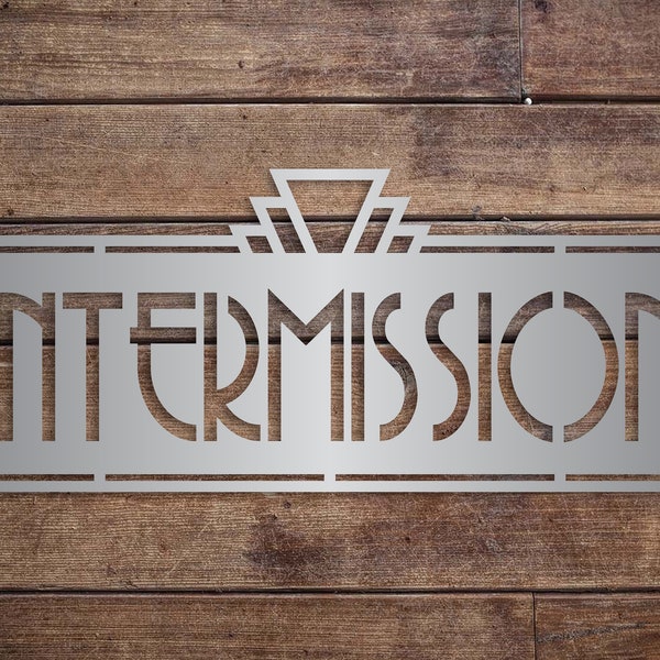Intermission Sign - Etsy