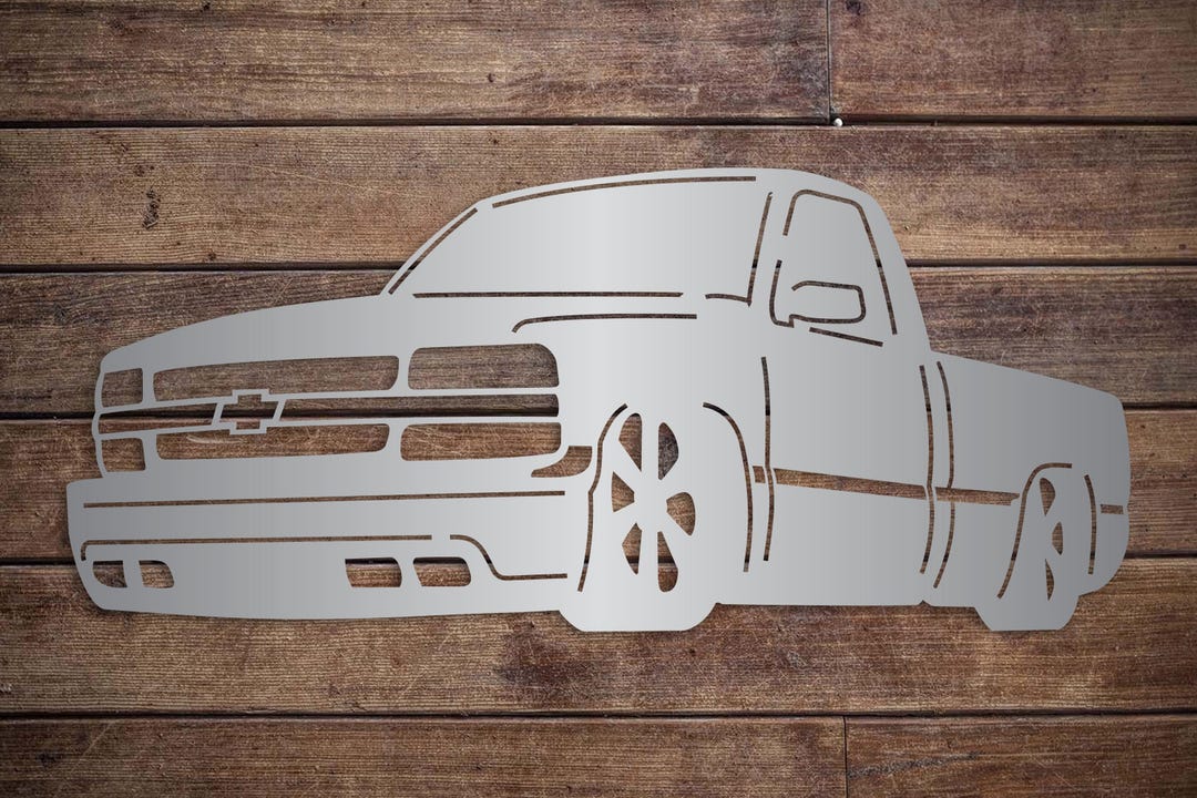 2002 Chevy Silverado Lowrider Metal Sign: Garage Wall Art - Etsy