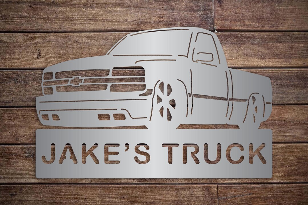 Personalized 2002 Chevy Silverado Lowrider Metal Sign: Garage Decor - Etsy