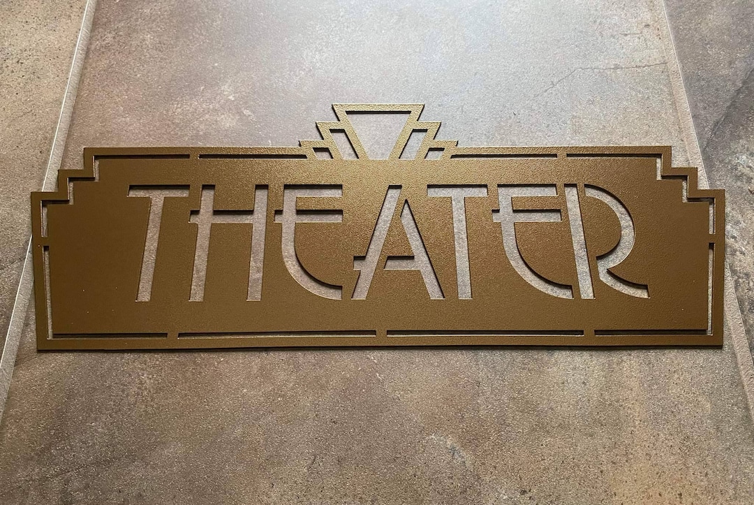 Retro Theater Metal Sign - Home Theater Decor - Father's Day Gift ...