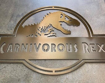 Jurassic Park Sign Metal - Etsy