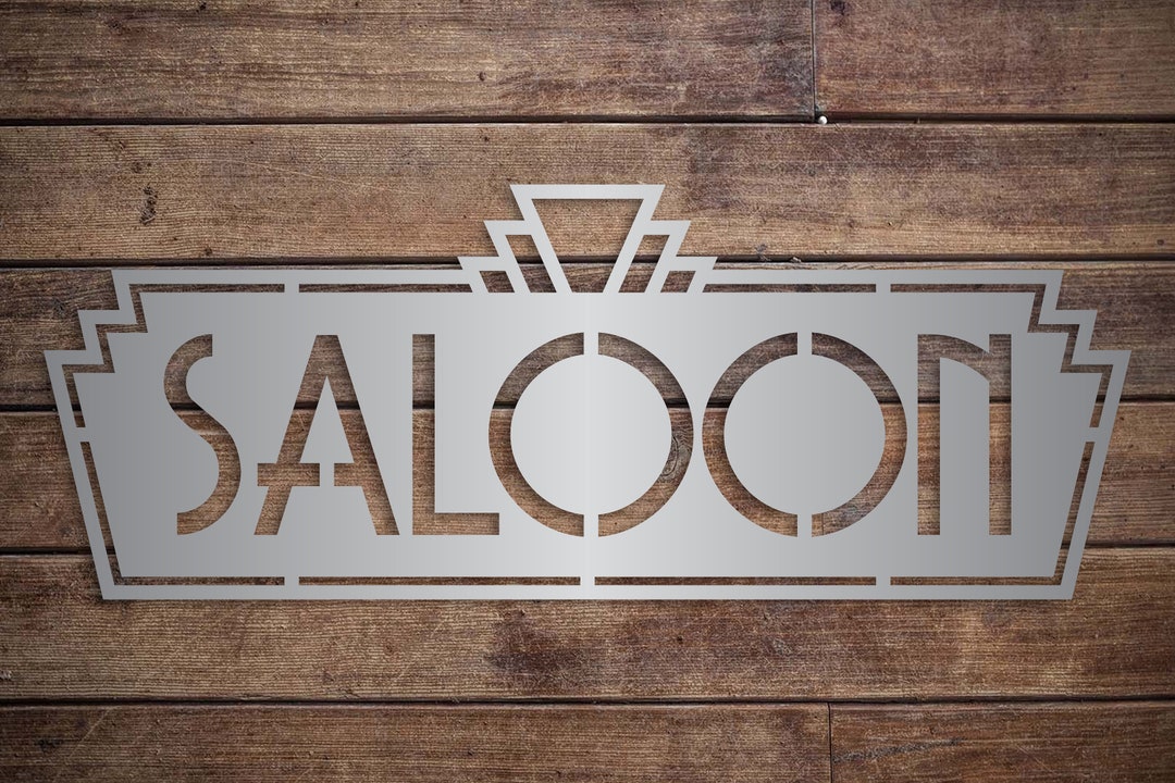 Retro Saloon Bar Metal Sign - Home Decor - Bar at Home - Father's Day ...