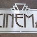 Retro Theater CINEMA Metal Sign Home Theater Movies at - Etsy
