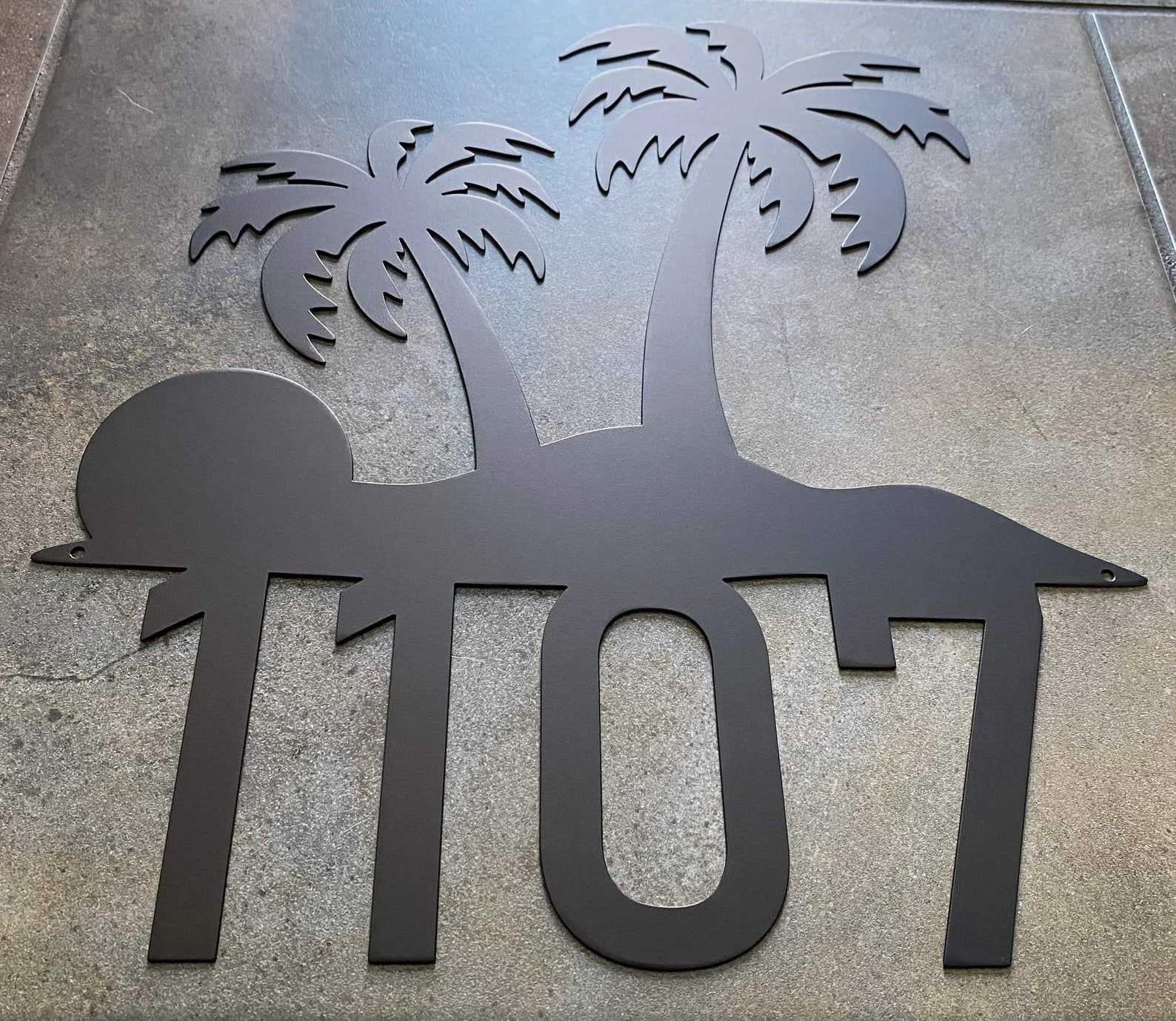 Tropical Custom Metal Address Sign Metal House Numbers Metal - Etsy