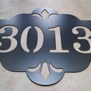 Vintage Address Sign - Porch Address Numbers Plaque - Metal Sign ...