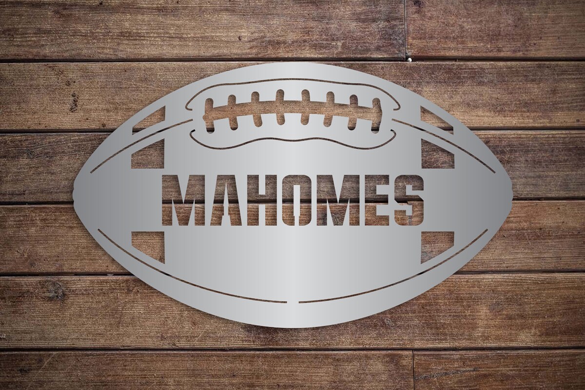 PERSONALIZED Football Metal Sign Custom Football Name Sign - Etsy