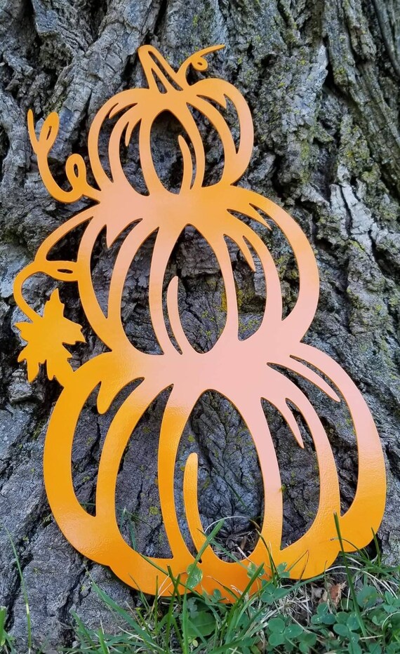 Fall Home Decor-metal Sign Pumpkins Halloween Homemade - Etsy