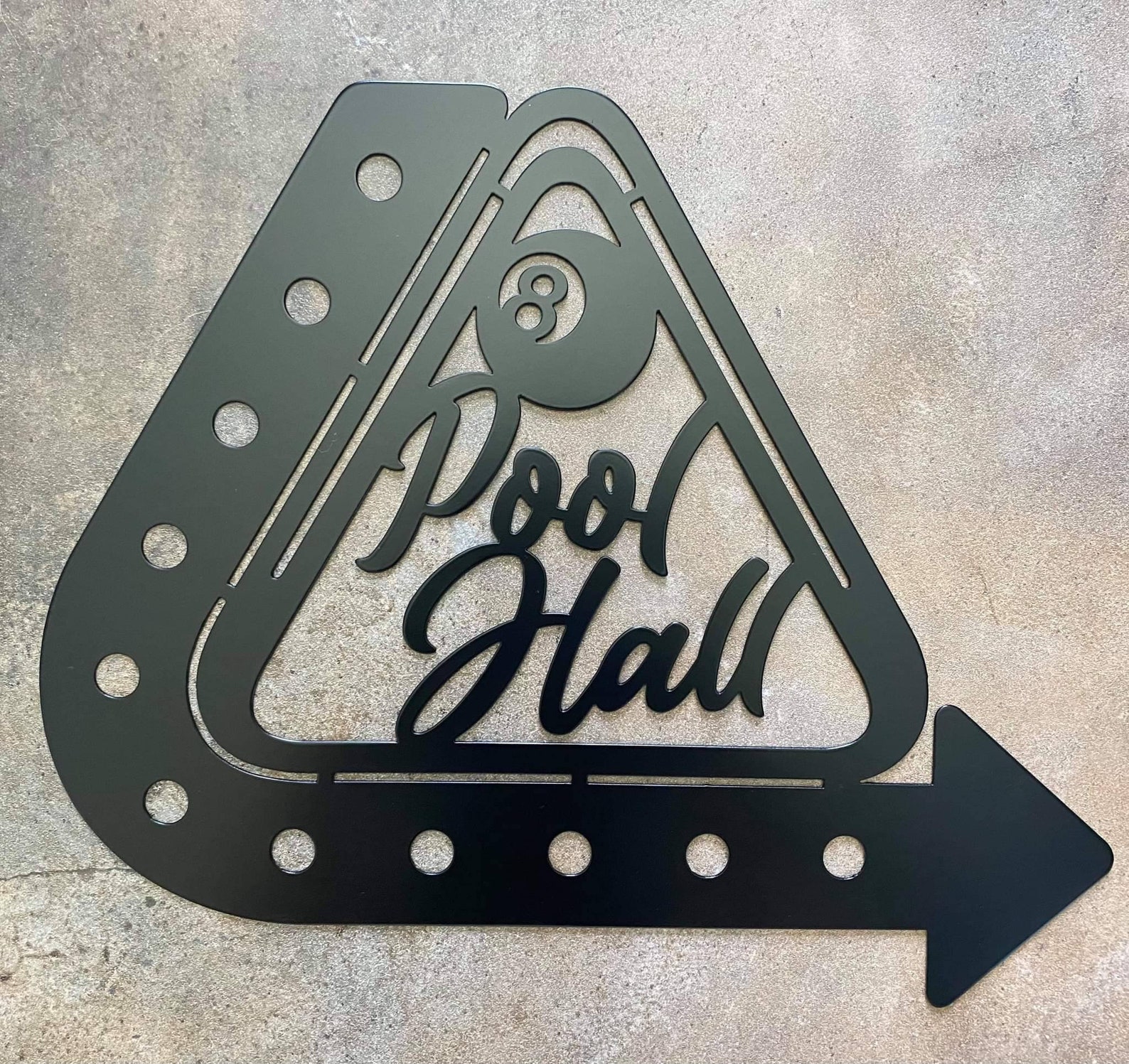 Pool Hall Sign Billiards Room Metal Sign Game Room Decor - Etsy