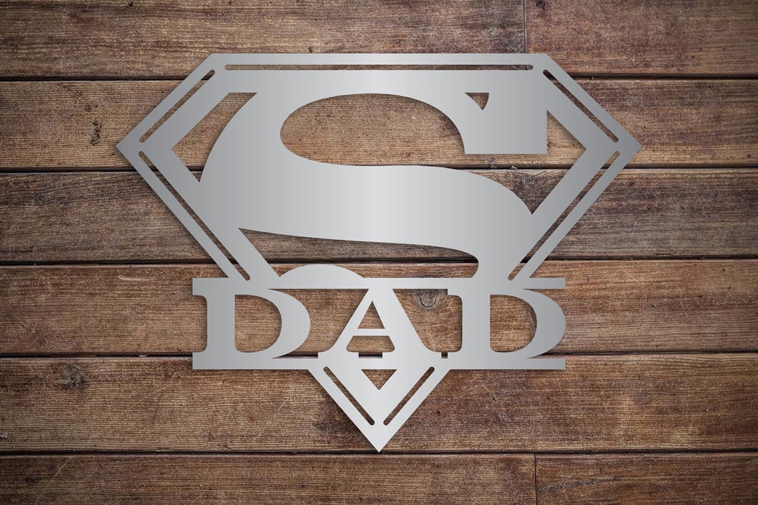 Personalized Super Dad Mom Name Metal Sign Garage Man Cave Father's Day ...