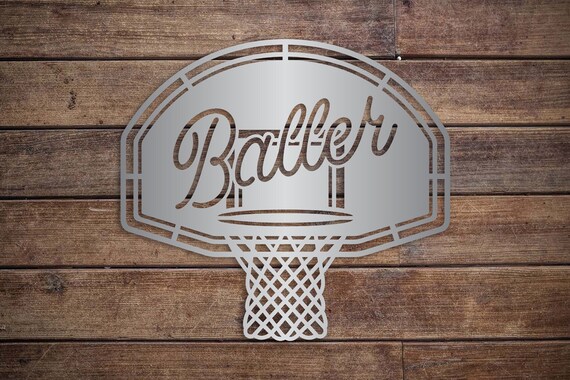 Basketball Baller Metal Sign Metal Wall Decor Metal Wall | Etsy