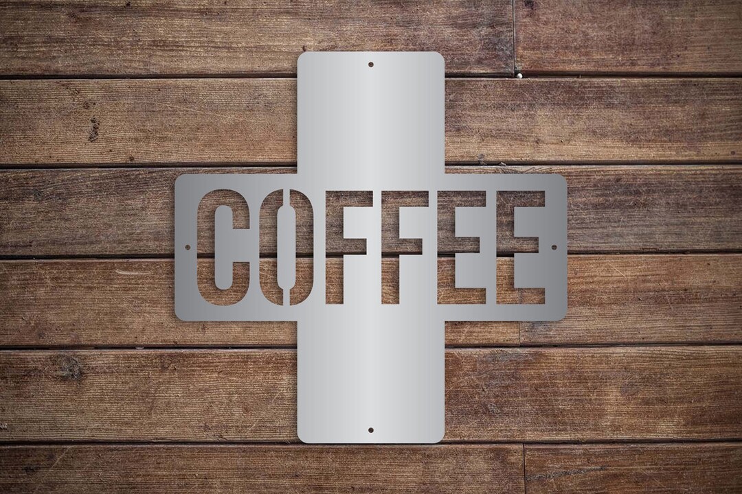 Coffee Metal Sign: Emergency Caffeine Decor, 15" Wide - Etsy
