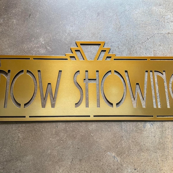 Now Showing Movie Sign - Etsy