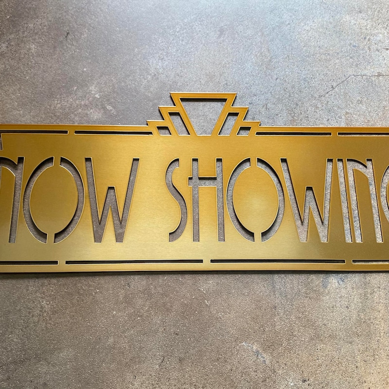 Now Showing Sign - Etsy
