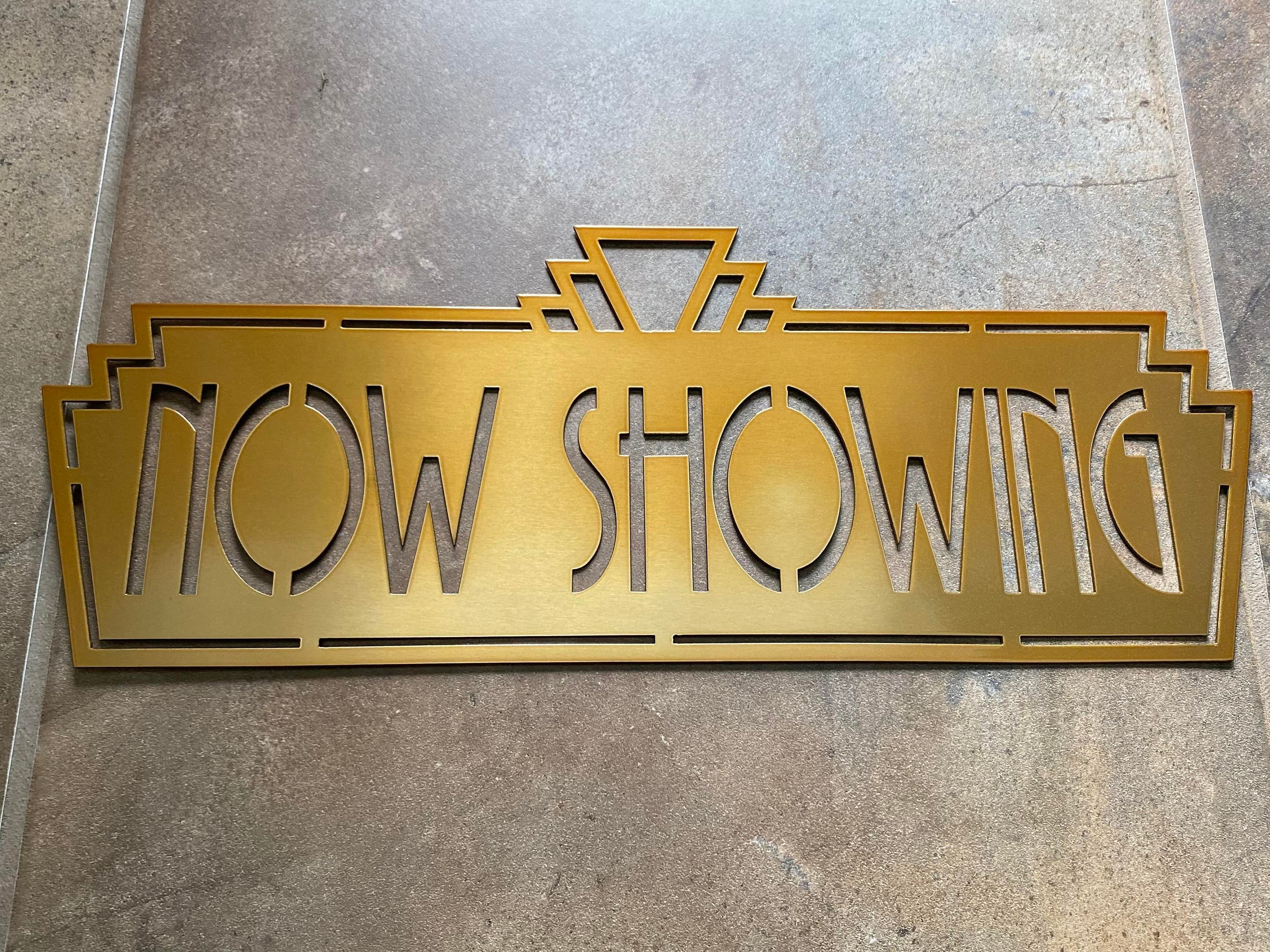 Now Showing Sign Home Theater