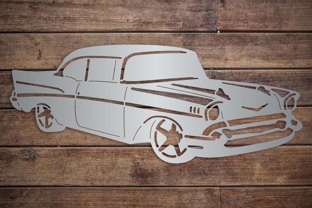 1957 Chevy Metal Sign: Classic Car Garage Wall Art - Etsy