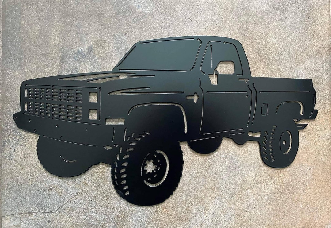 1977 Chevrolet C10 Classic Truck Metal Sign, Man Cave Garage, Wall ...