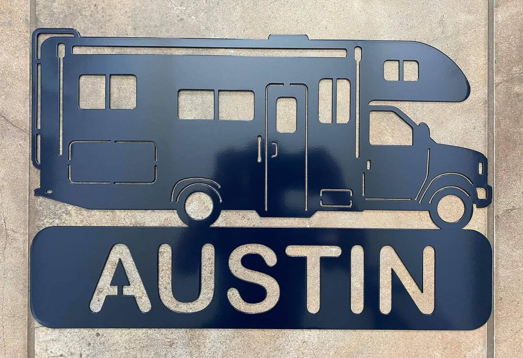 Personalized RV Camper Name Metal Sign, Custom Camper Sign, Metal Wall ...