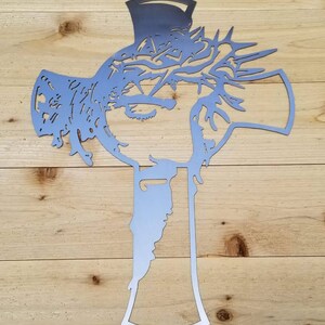 Metal Wall Sign - Jesus Art - Cross Art - Metal Cross - Church - God ...