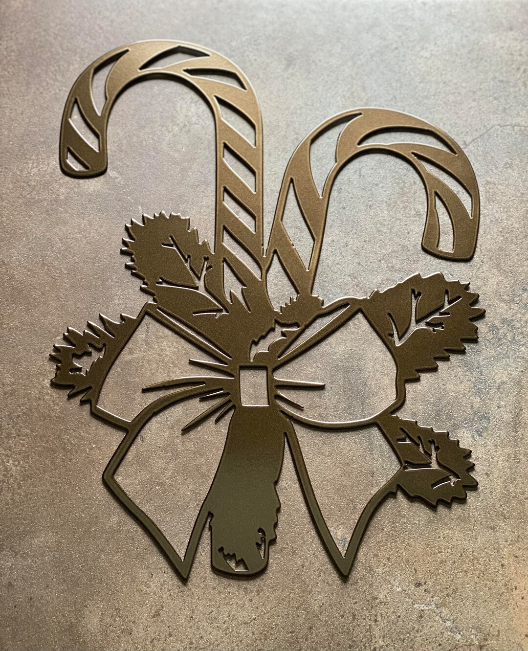 Candy Canes - Metal Sign - Christmas Decoration - Metal Wall Hanging ...