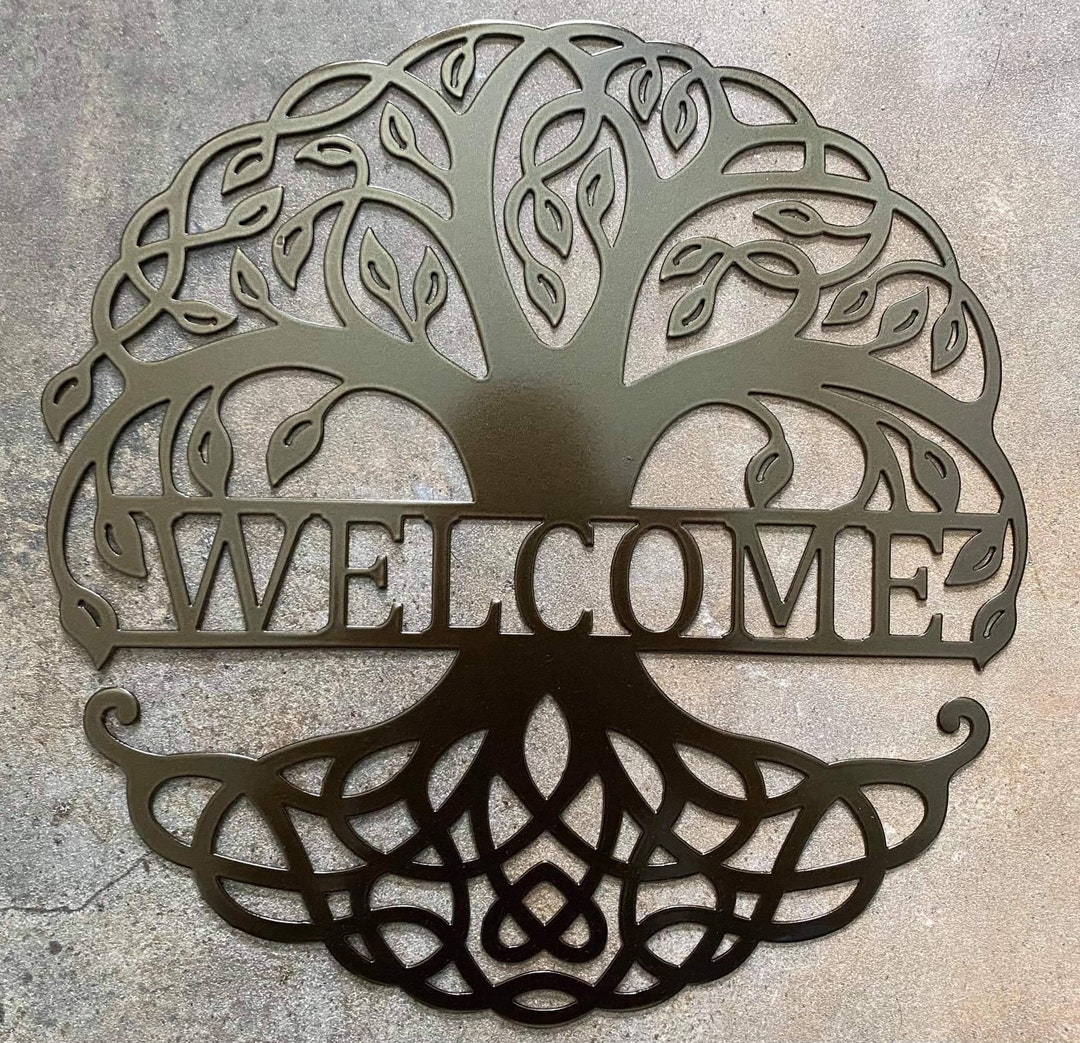 Personalized Tree of Life - Welcome or Address Sign - Wall Decor ...
