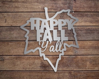 Happy Fall Metal Sign - Etsy