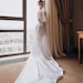 Bridal Robe With Long Train, Getting Ready Robe Wedding, Organza Bride ...