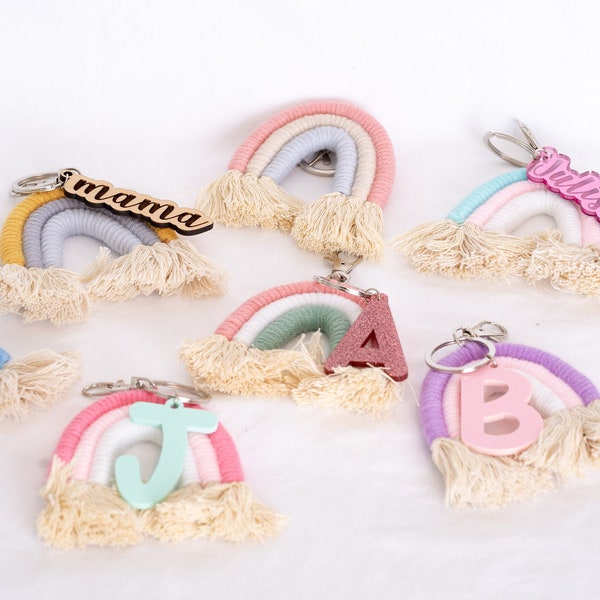 Rainbow Keychain - Etsy
