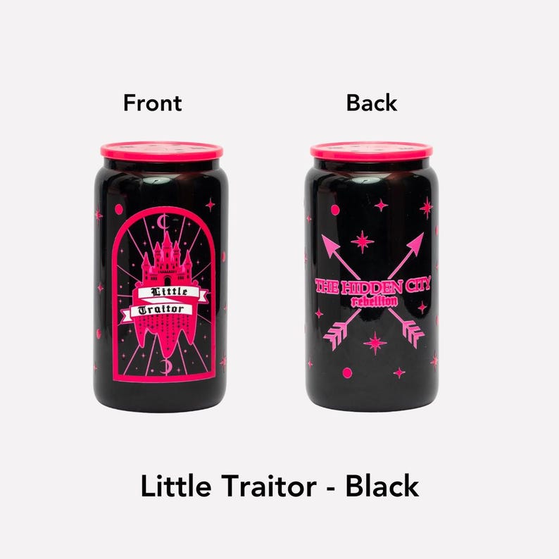 Officially Licensed the Veiled Kingdom Pink and Black Glass Cups, Holly ...