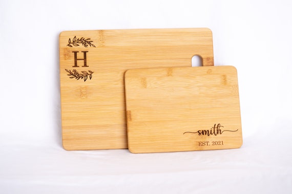 Custom Engraved Bamboo Cutting Board Personalized - Etsy