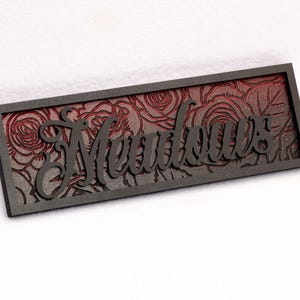 Officially Licensed Zade Meadows Bookshelf Signs, Meadows Haunting ...