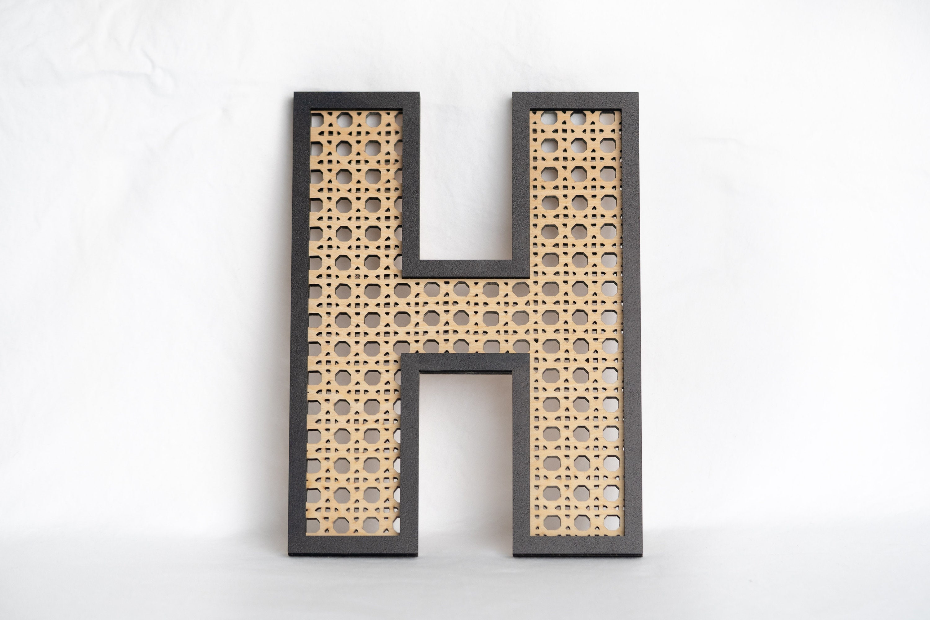 Rattan Letters Faux Rattan Cane Letters for Nursery Boho - Etsy