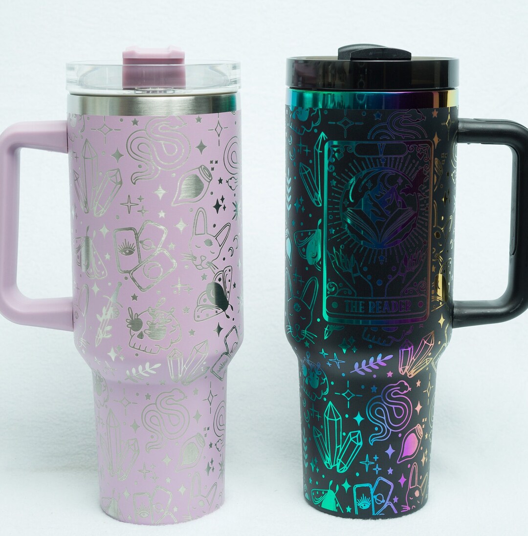 Mystic Reader Tarot Bookish Tumblers, 40 Oz 30 Oz Book Tumblers With ...