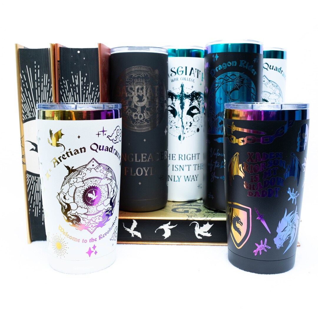 Officially Licensed Fourth Wing Basgiath War College Tumblers, 20 Oz ...
