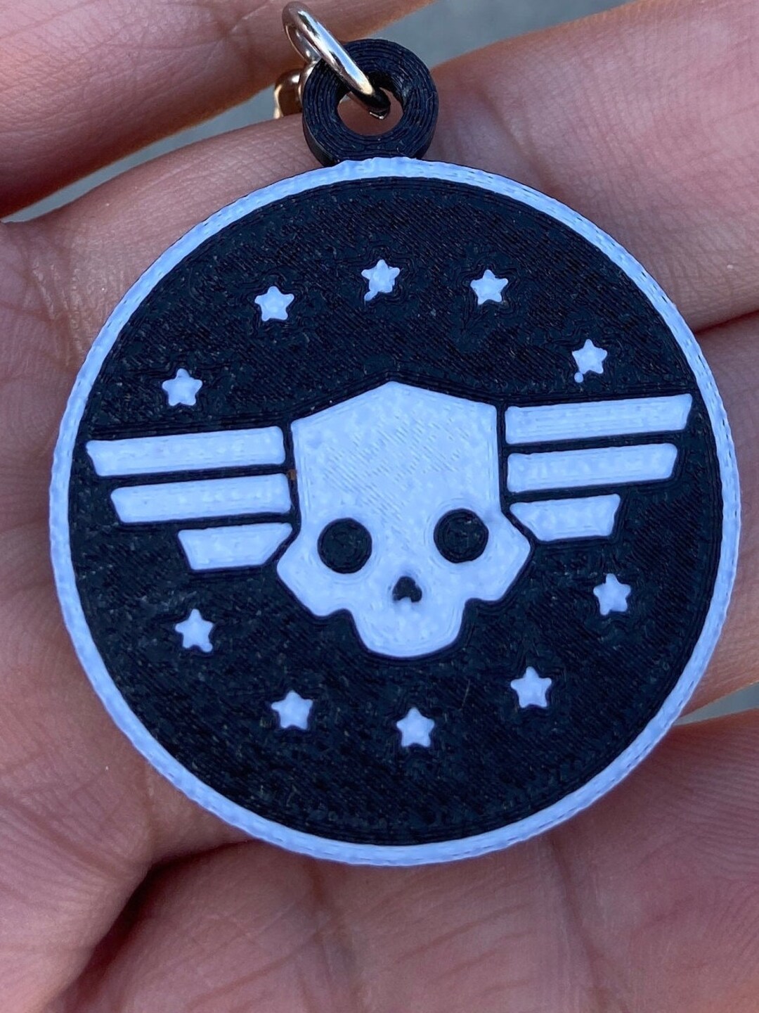 Helldivers Game Logo Keychain Military Sci-fi Collectible - Etsy