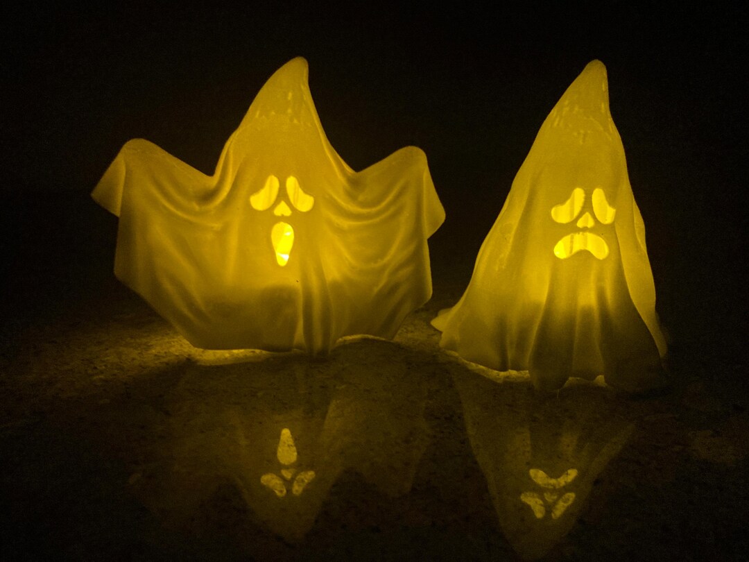 Spooky Halloween Ghost Lights - Two Purchase Options 4” - Etsy