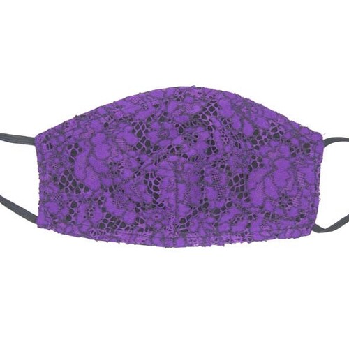 Smoky Violet Floral Face Mask - Etsy