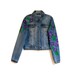 Hand Painted Floral Jean Jacket - Etsy