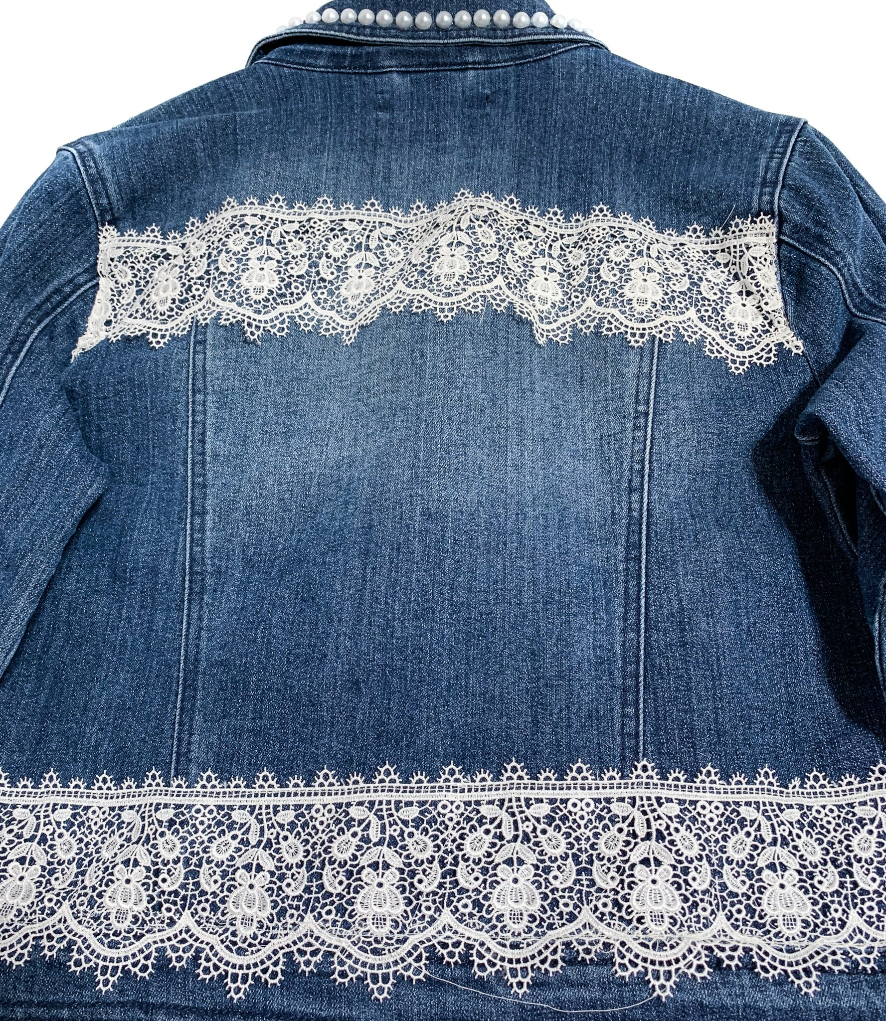 Bridal Lace Jean Jacket - Etsy Canada