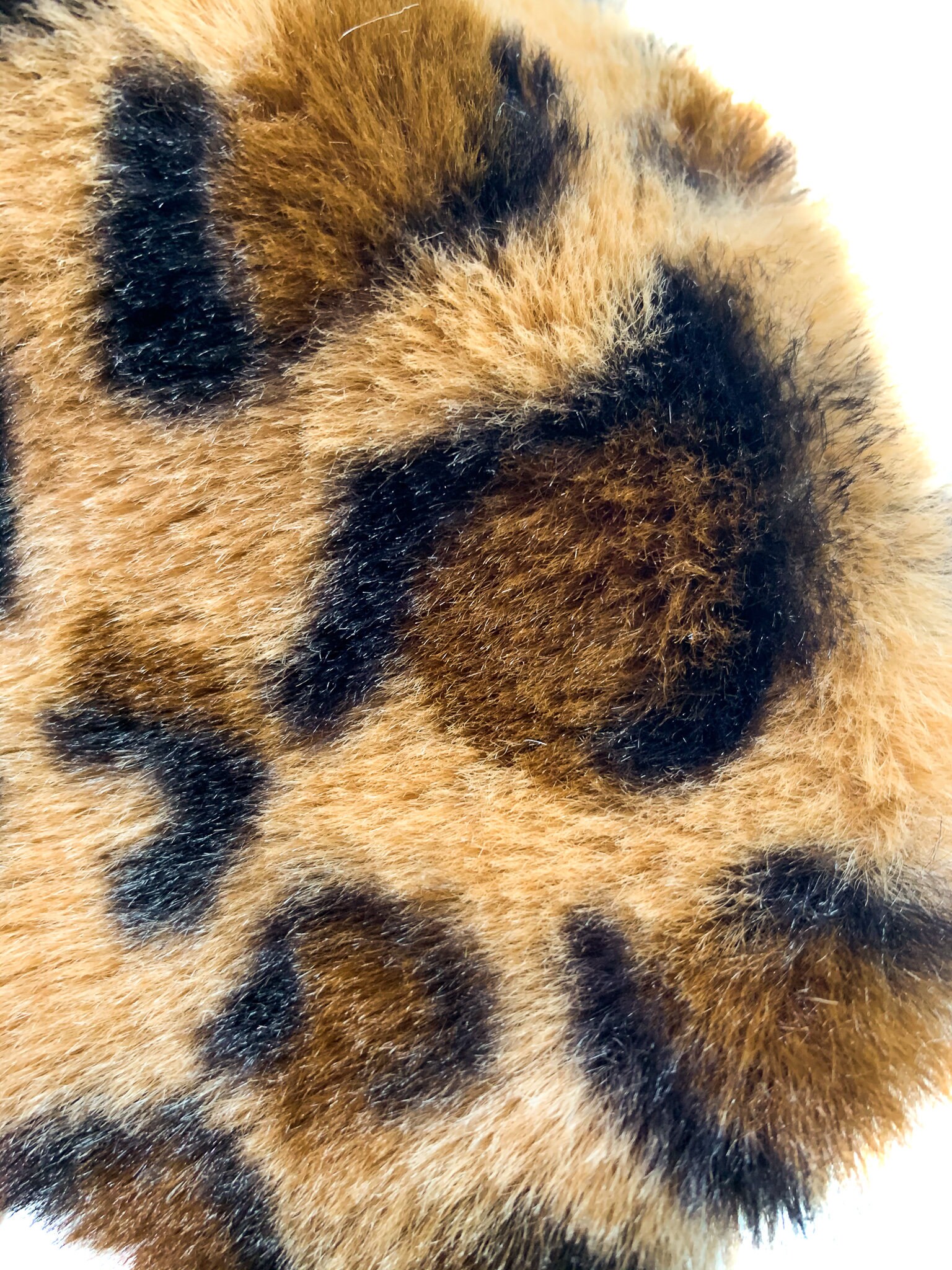 Leopard Faux Fur Face Mask - Etsy