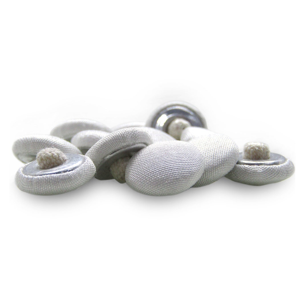 Organza Bridal Trim Buttons for Wedding Dress and Gown, Fabric Covered ...