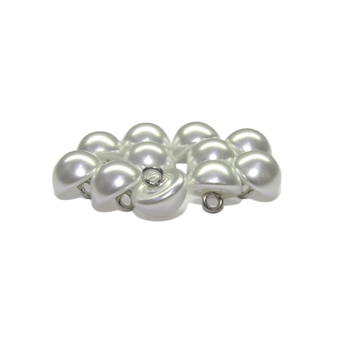 Dome Faux Pearl Bridal Buttons for Wedding Dress and Gown, Pearly ...