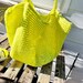 Neon Yellow Bag, Handmade Bag, Crochet Bag, Shoulder Bag, Everyday Bag ...