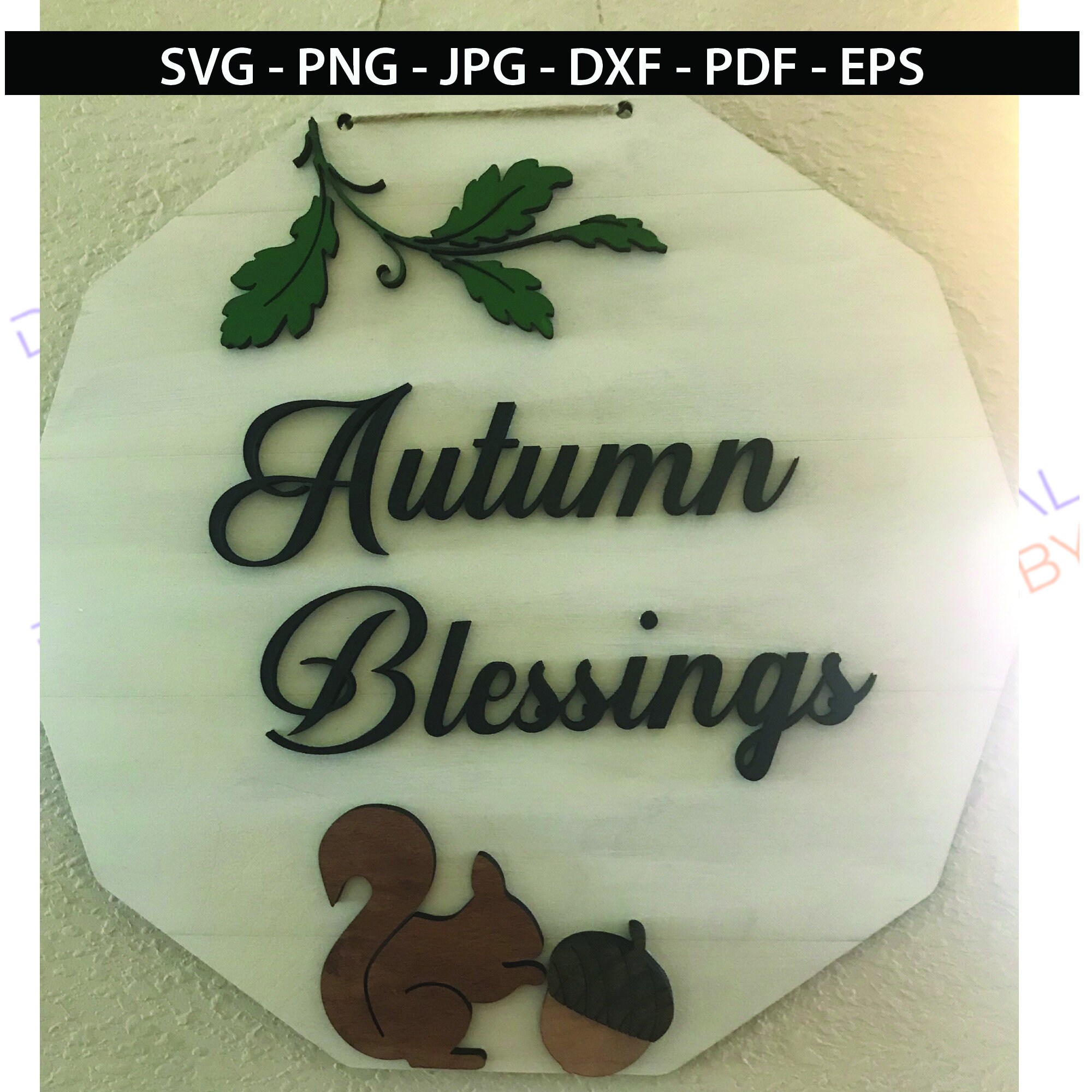 Autumn Blessings Shiplap Sign Decoration Door Hanger - Etsy