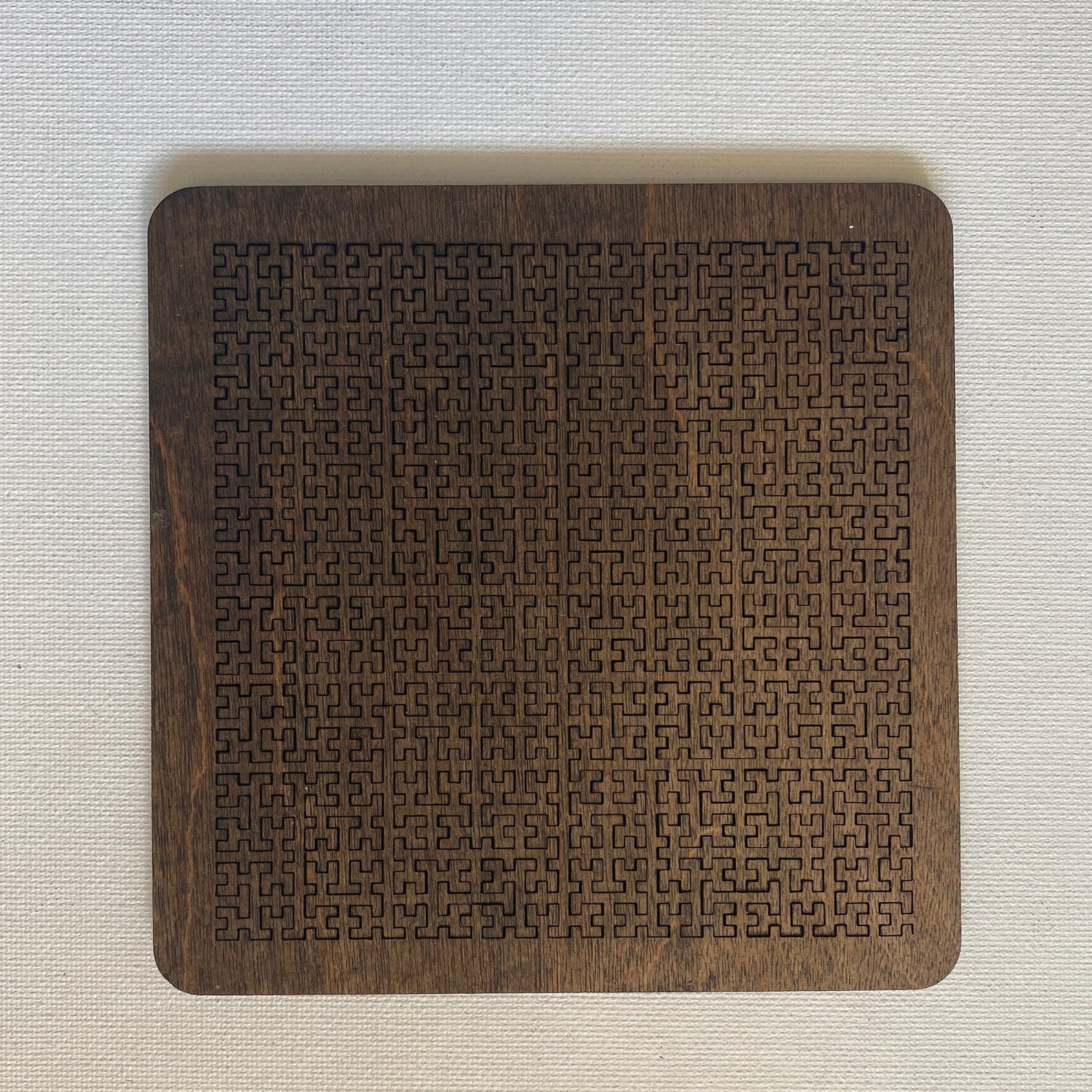 Fractal Puzzle - Hilbert Curve - Laser Files - Cricut - Silhouette ...